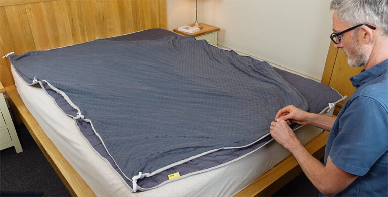 How to Put a Duvet Cover on a Weighted Blanket